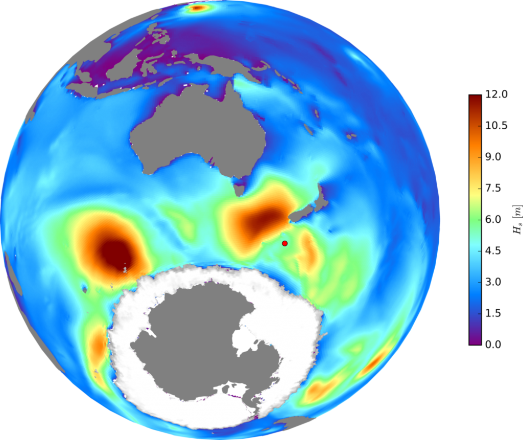 Massive 60ft+ Wave Measured in Southern Ocean