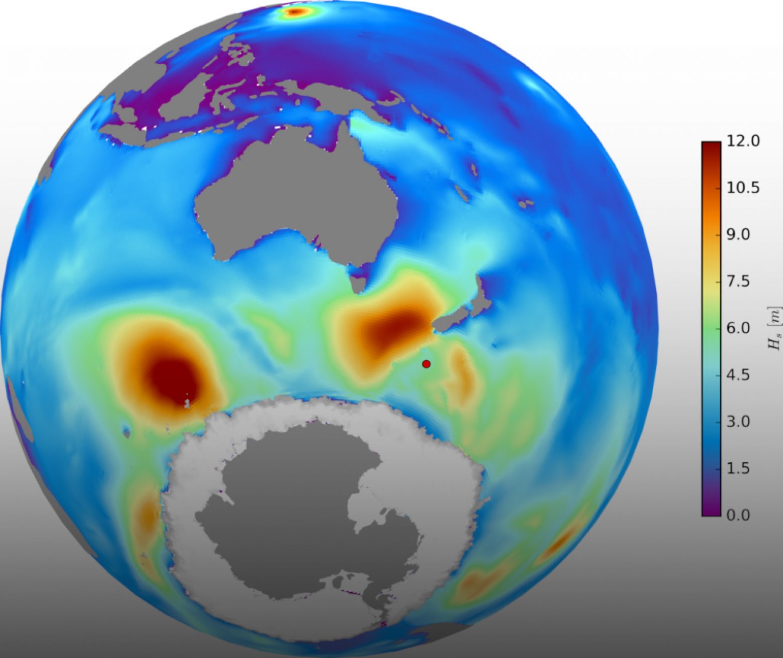 Massive 60ft+ Wave Measured in Southern Ocean