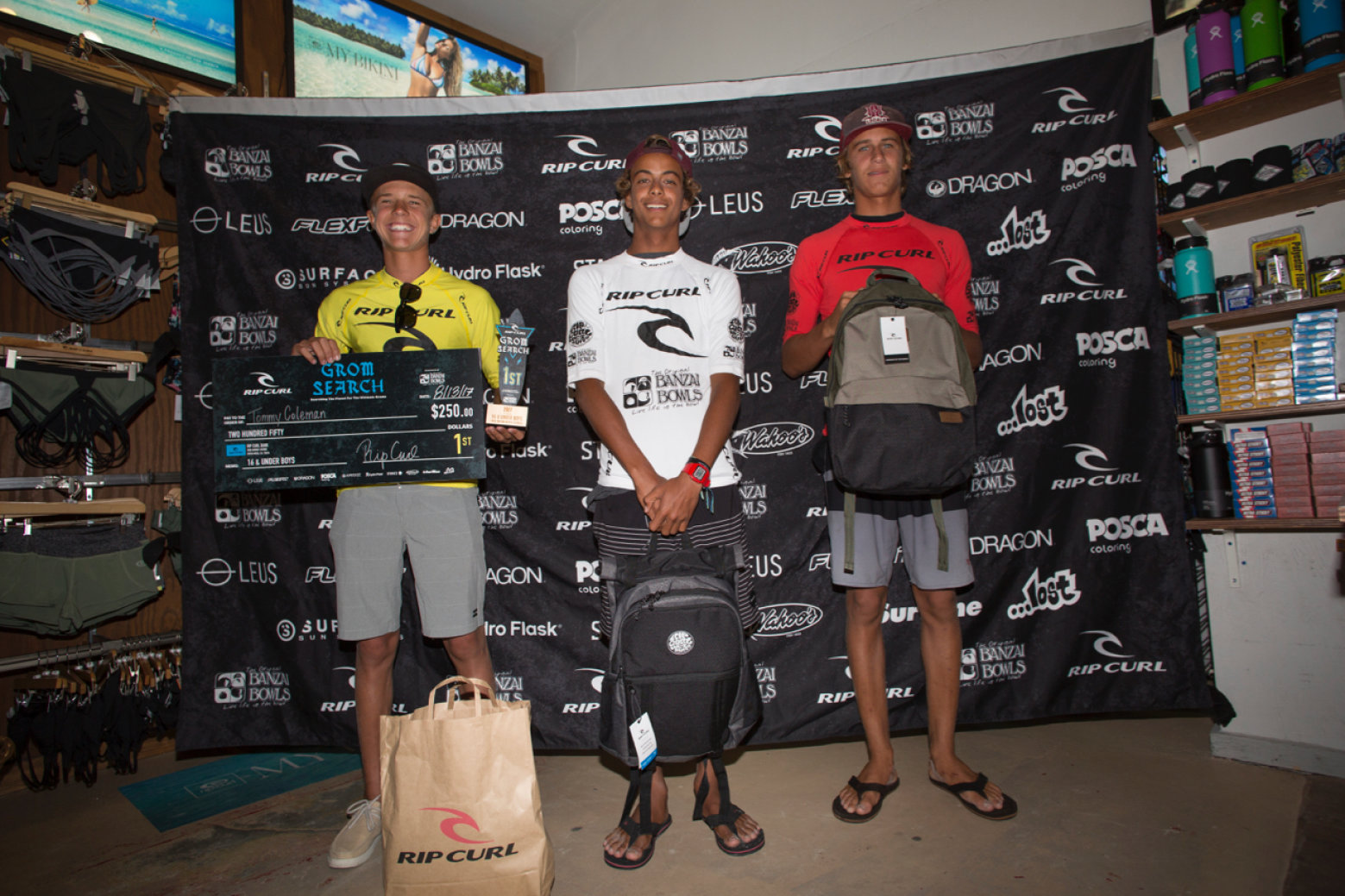 Record-Breaking Day for Tommy Coleman at Rip Curl Gromsearch
