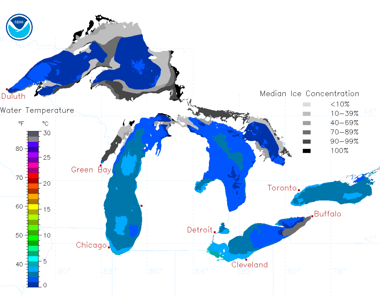 April on the Great Lakes: Less Ice and More Surf As Winter Hangs On