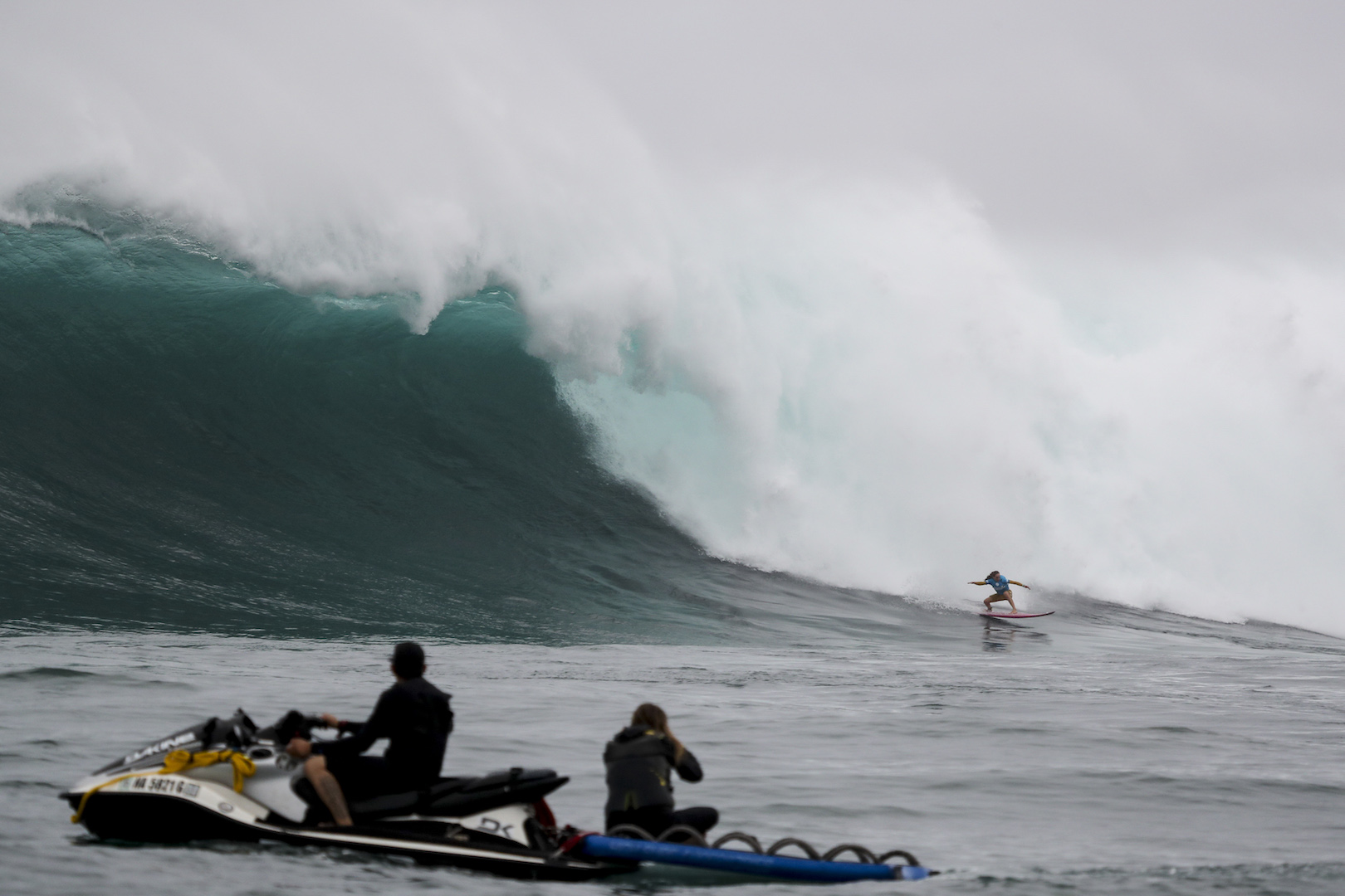 Keala Kennelly Wins, Everyone Lives at Jaws Challenge