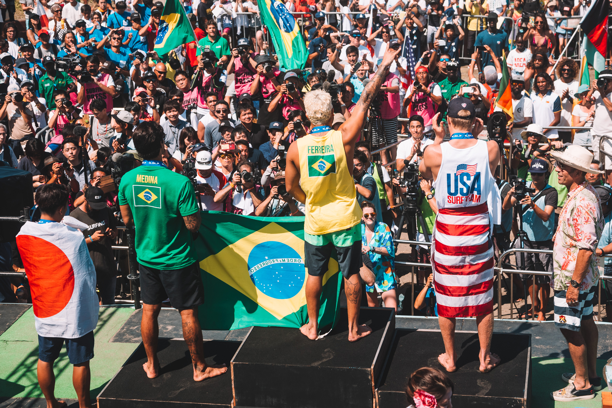 Italo Ferreira, Team Brazil Win Gold at ISA World Surfing Games