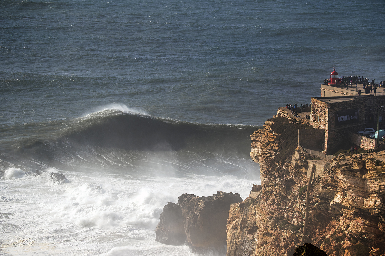 Watch: (Almost) Opening Day at Nazare