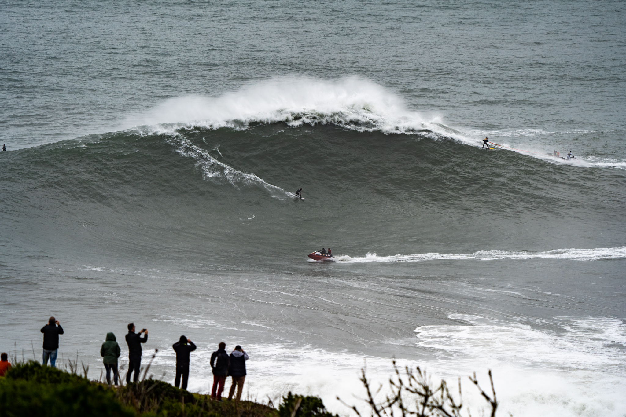 Nazare Opens Wide, Devours Surfers
