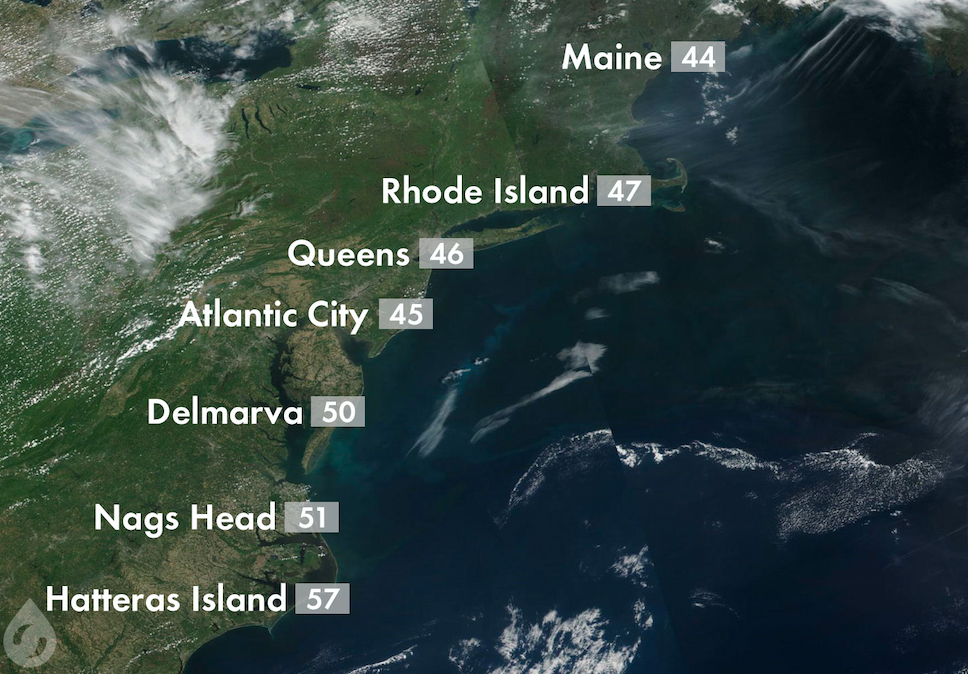 East Coast Water Temps -- Top Atlantic Ocean Surf Spot Updates - Surfline