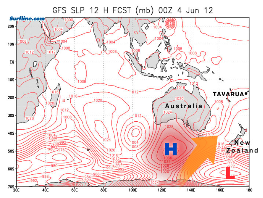 Anatomy of a Swell: Cloudbreak, June 2012