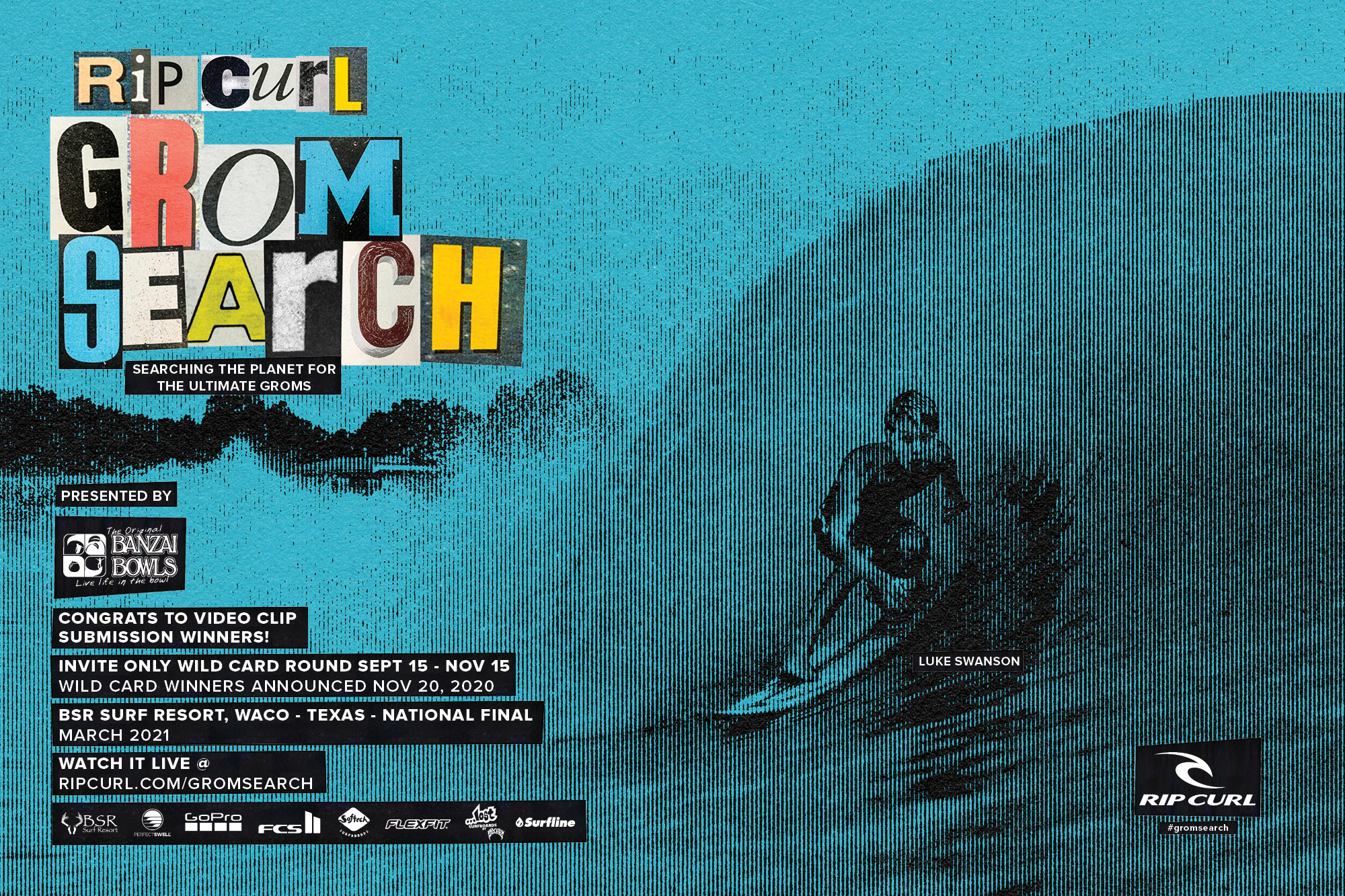 Winners Announced + National Final Postponed for Rip Curl GromSearch