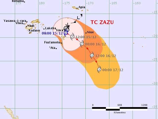Tropical Cyclone Yasa Brings Potential Long-Range Easterly Groundswell ...