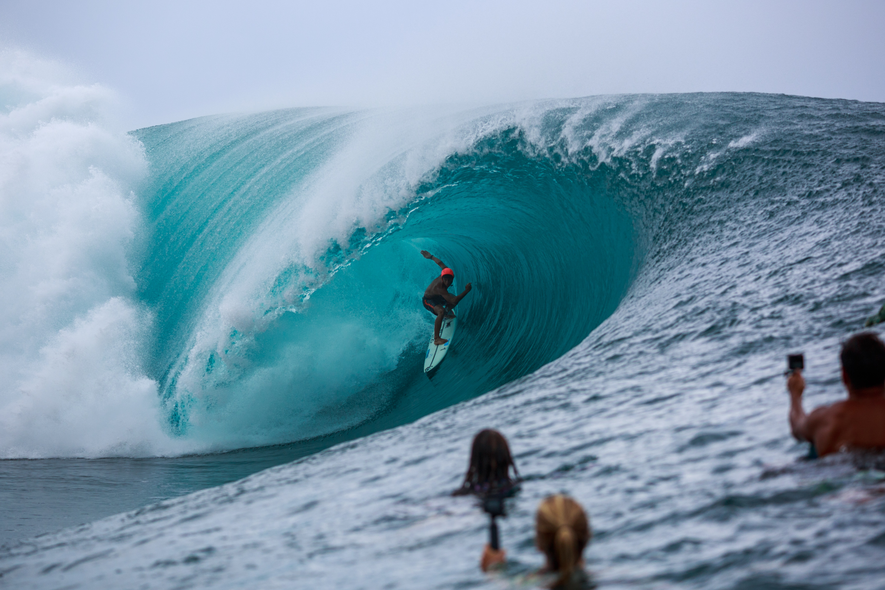 Late Season Swell Hits Teahupoo