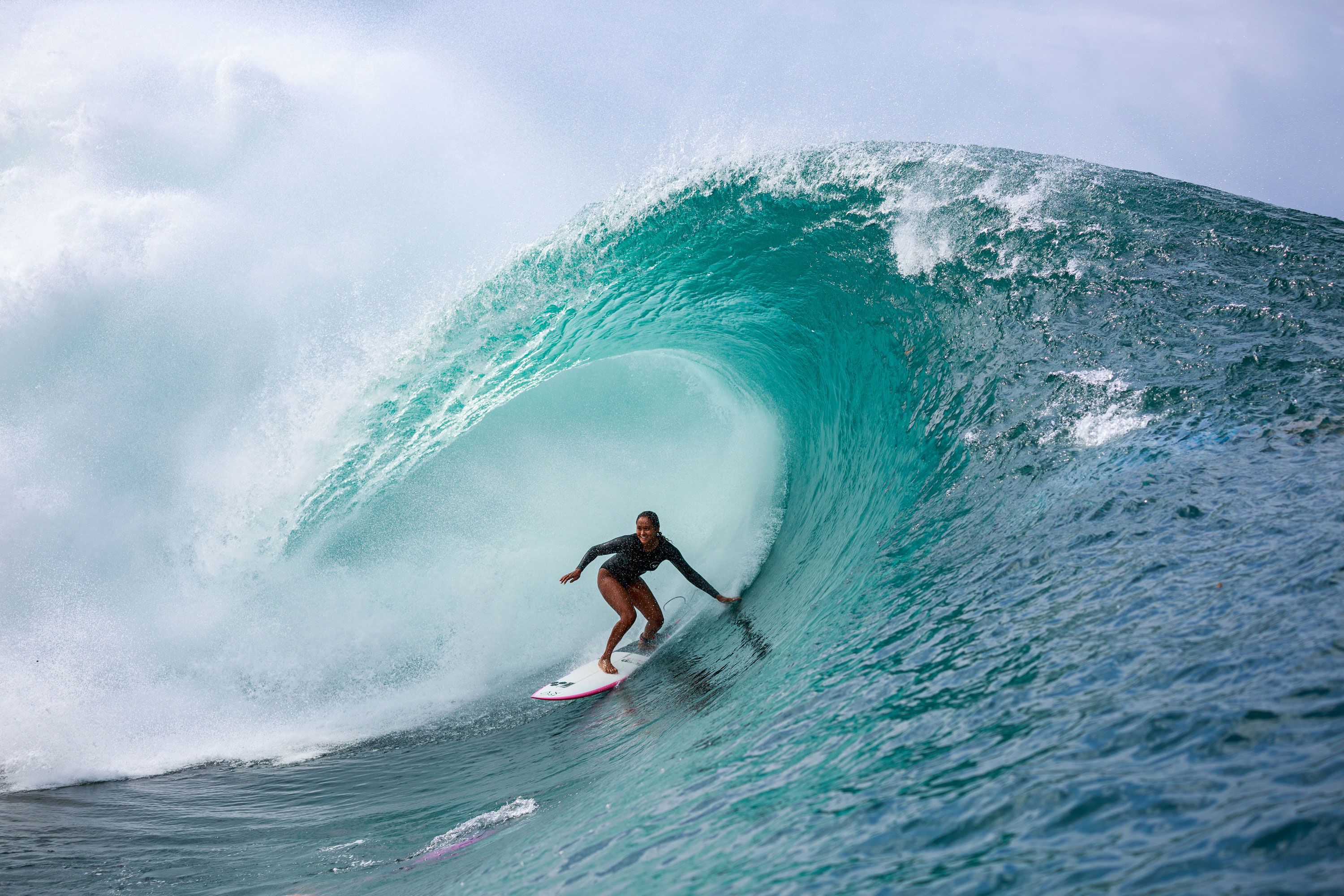 Late Season Swell Hits Teahupoo