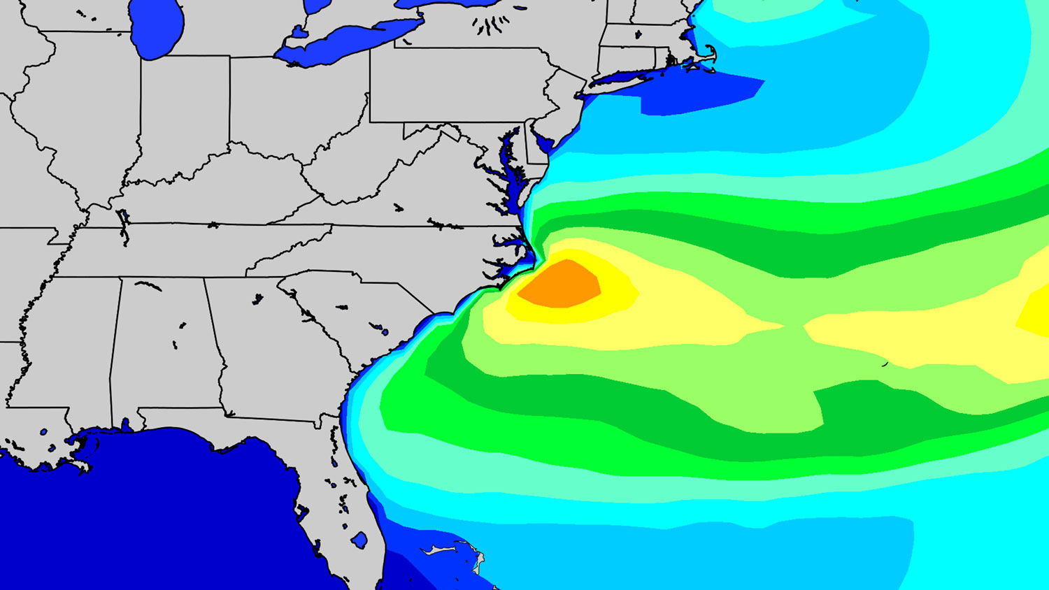 Fronts and Low Pressure Signal a Change in East Coast Surf